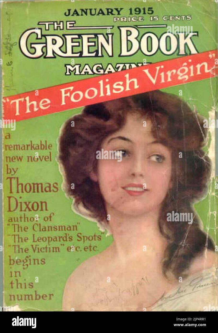 The Green Book Magazine cover 1915-01 Stock Photo - Alamy