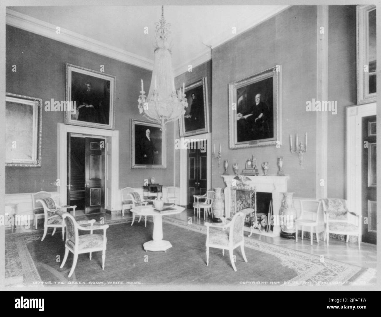 The Green Room, White House Stock Photo - Alamy