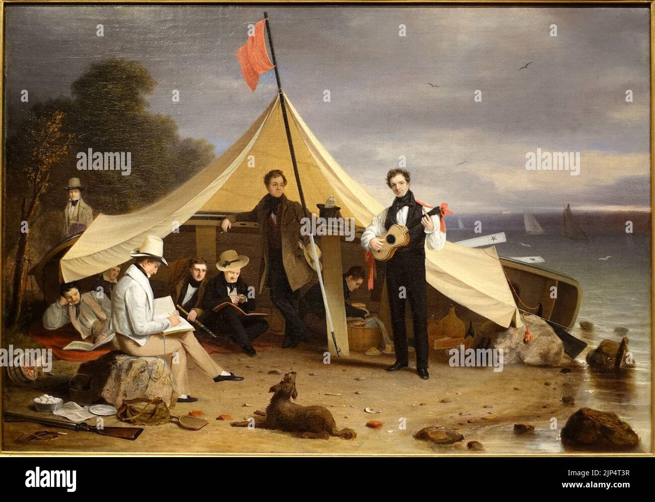 The Greenwich Boat Club, by Robert Walter Weir, American, 1833 Stock ...