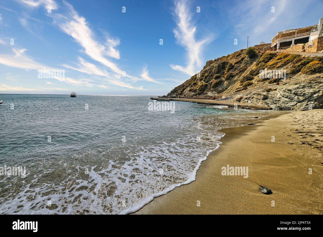 Agali beach, one of the most beautiful beaches of Folegandros island ...