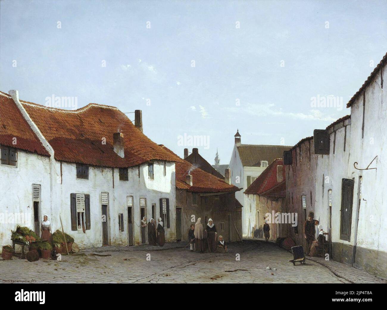 The Grutterstraat in Rhenen, by Jan Weissenbruch Stock Photo - Alamy