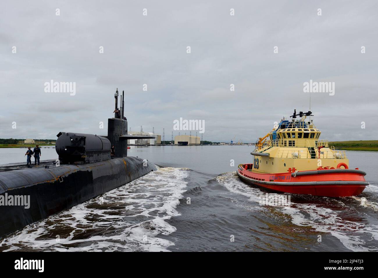 The guided missile submarine USS Georgia (SSGN 729) returns from a 17 ...