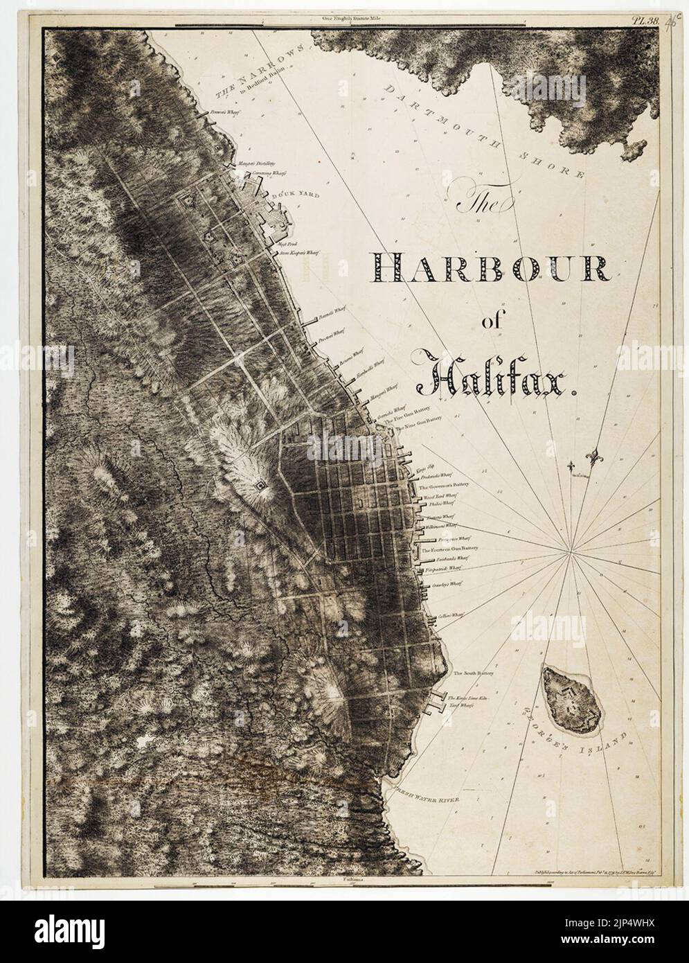 The harbour of Halifax Stock Photo - Alamy