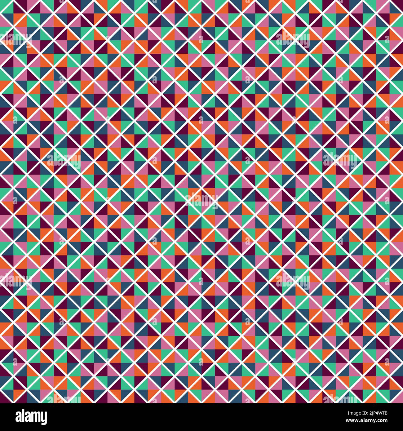 Colorised Rhombuses tiles tessellation pattern illustration Stock ...