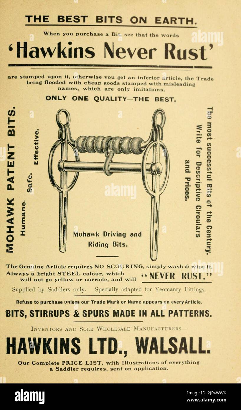 The Harness makers' guide Stock Photo - Alamy