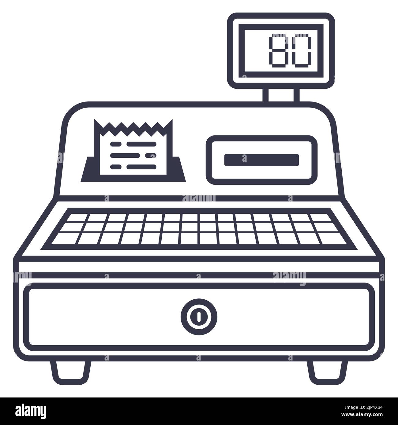 Line Drawing Cash Register at Carole Spears blog