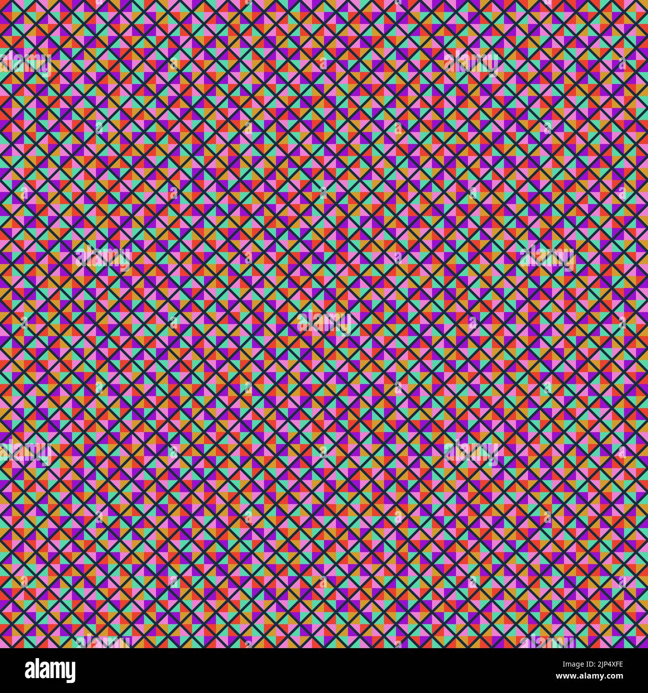 Colorised Rhombuses tiles tessellation pattern illustration Stock ...