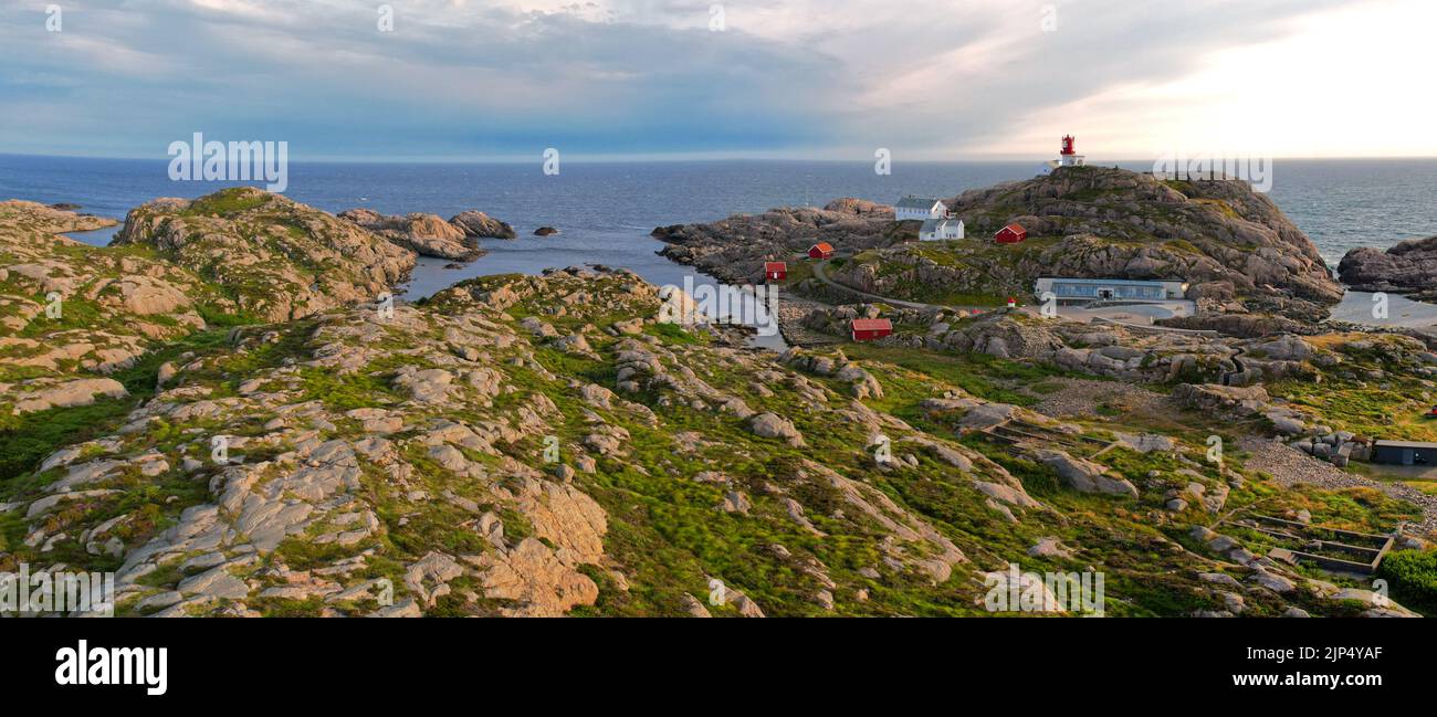 Lindesnes Lighthouse on the southernmost point of Norway Europe ...
