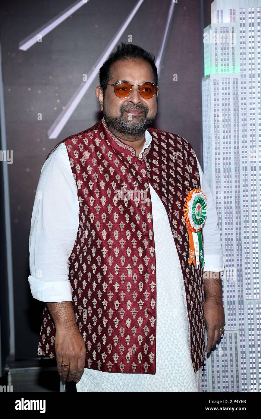 New York, NY, USA. 15th Aug, 2022. Shankar Mahadevan, Singer and ...