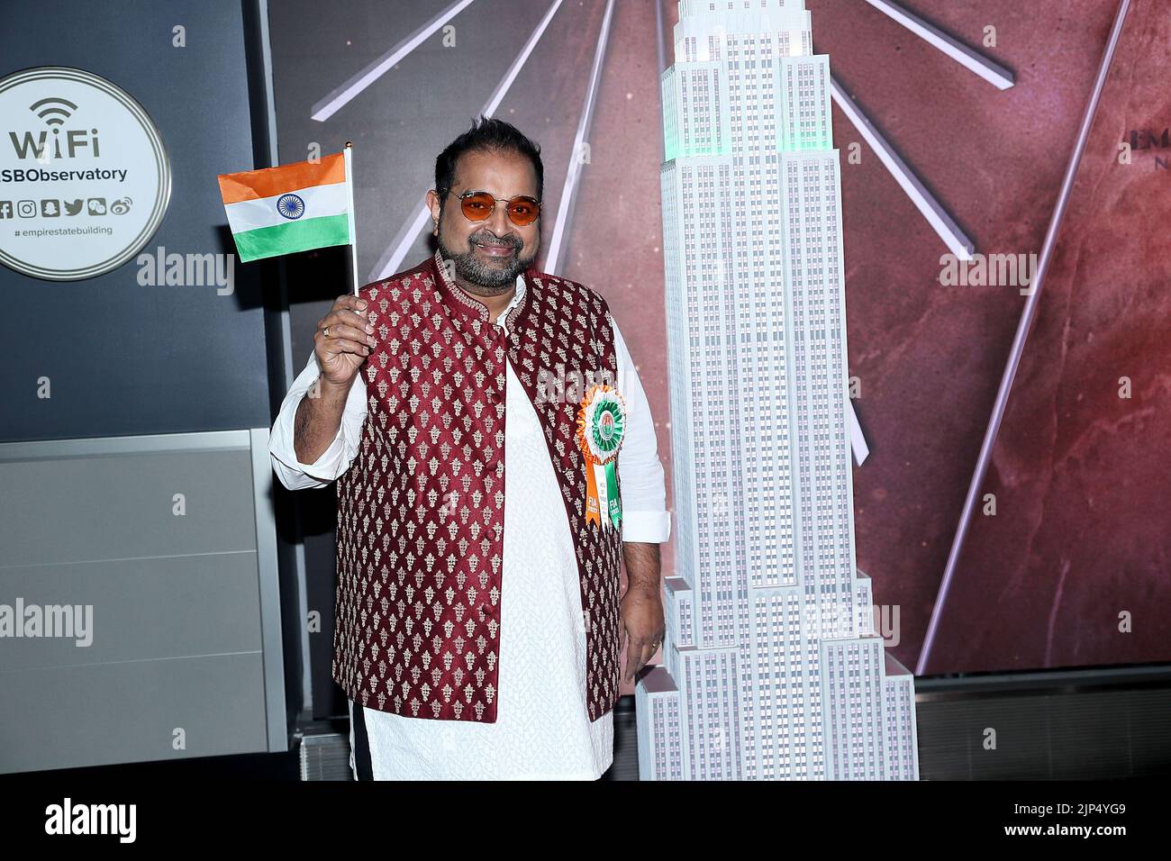 New York, NY, USA. 15th Aug, 2022. Shankar Mahadevan, Singer and ...
