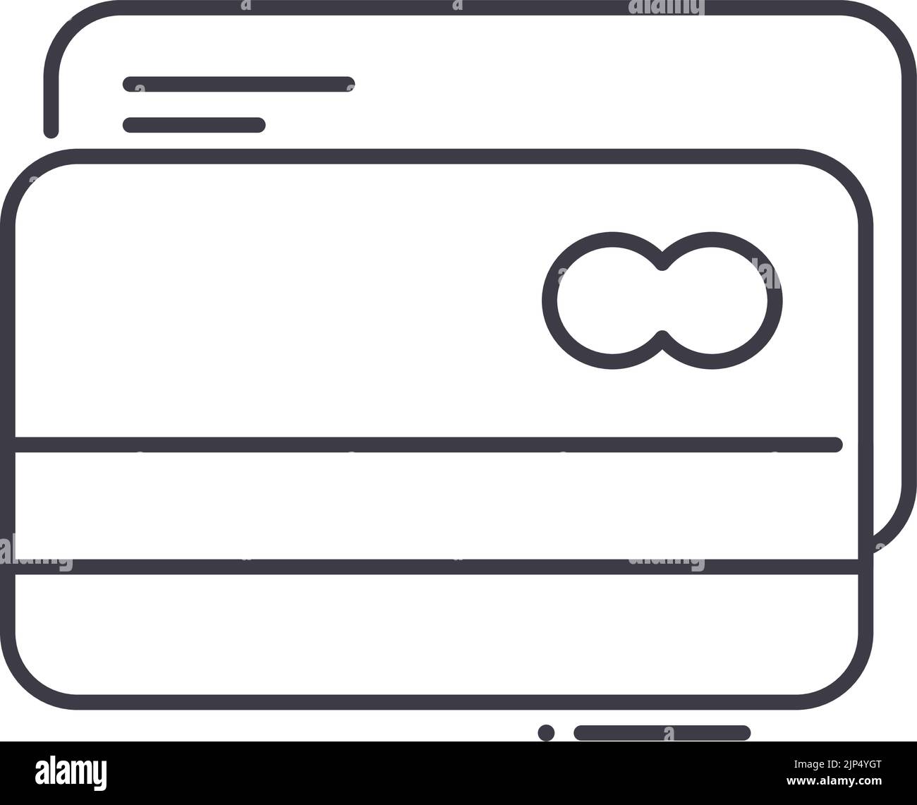 credit card concept line icon, outline symbol, vector illustration ...