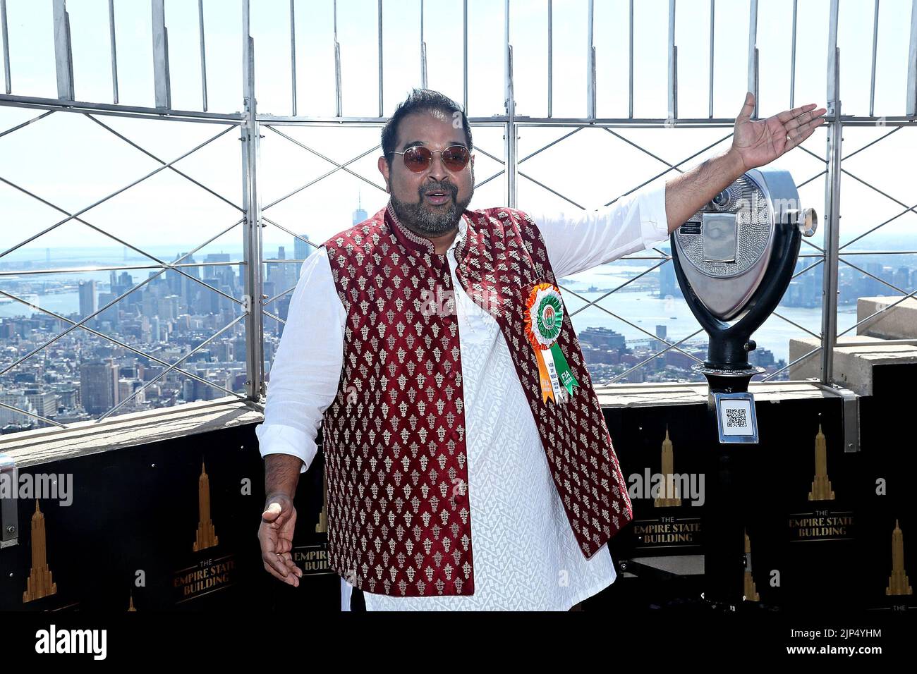 New York, NY, USA. 15th Aug, 2022. Shankar Mahadevan, Singer and ...