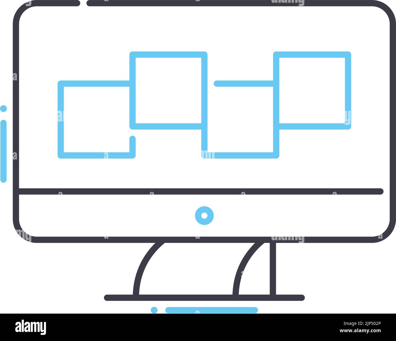 Computer screen symbol Stock Vector Images - Alamy