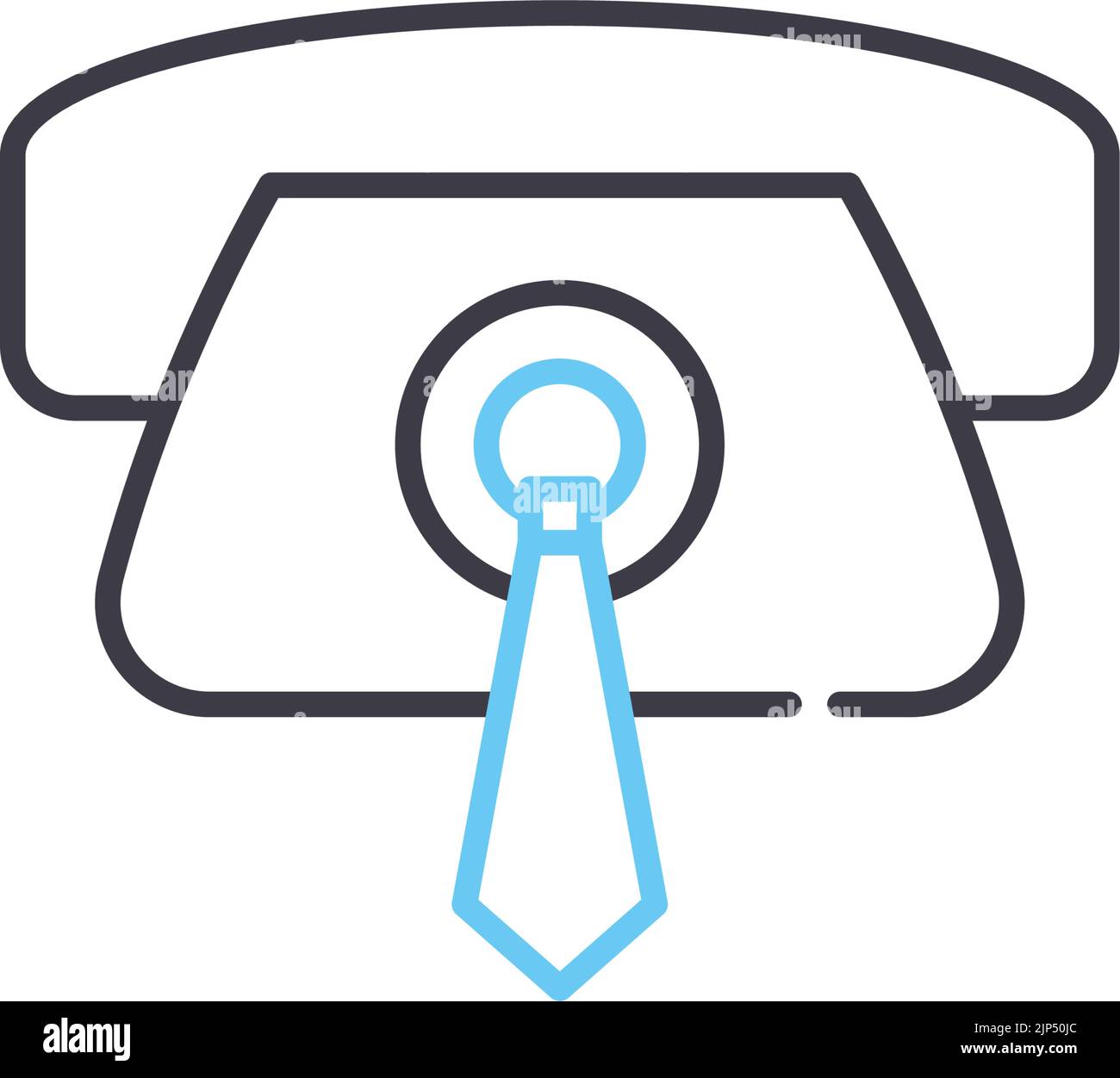 customer services line icon, outline symbol, vector illustration ...