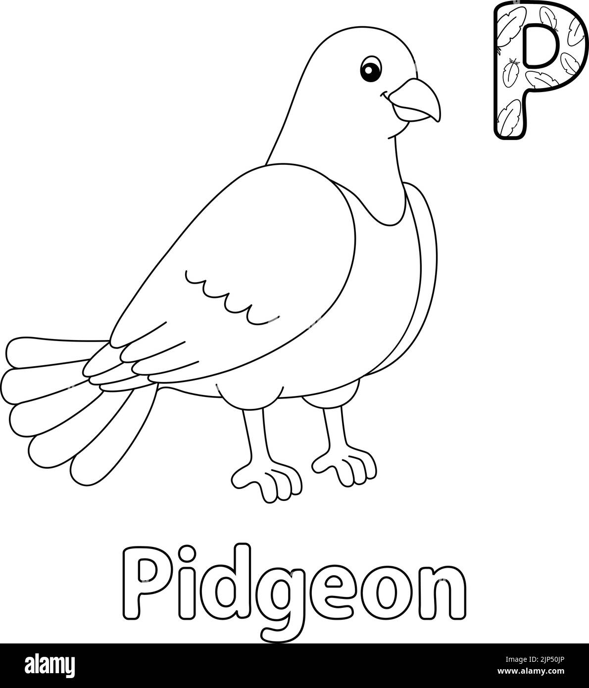 Alphabet p tracing Stock Vector Images - Alamy