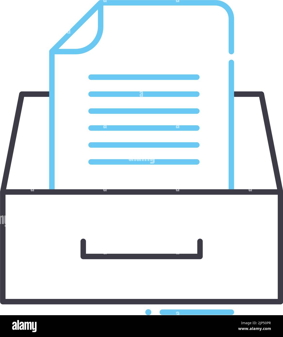 Time management file icon Cut Out Stock Images & Pictures - Alamy