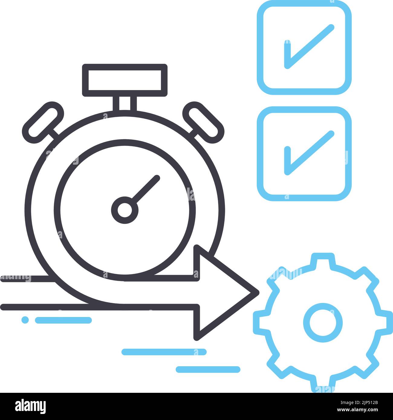 agile development line icon, outline symbol, vector illustration ... agile development line icon, outline symbol, vector illustration ...