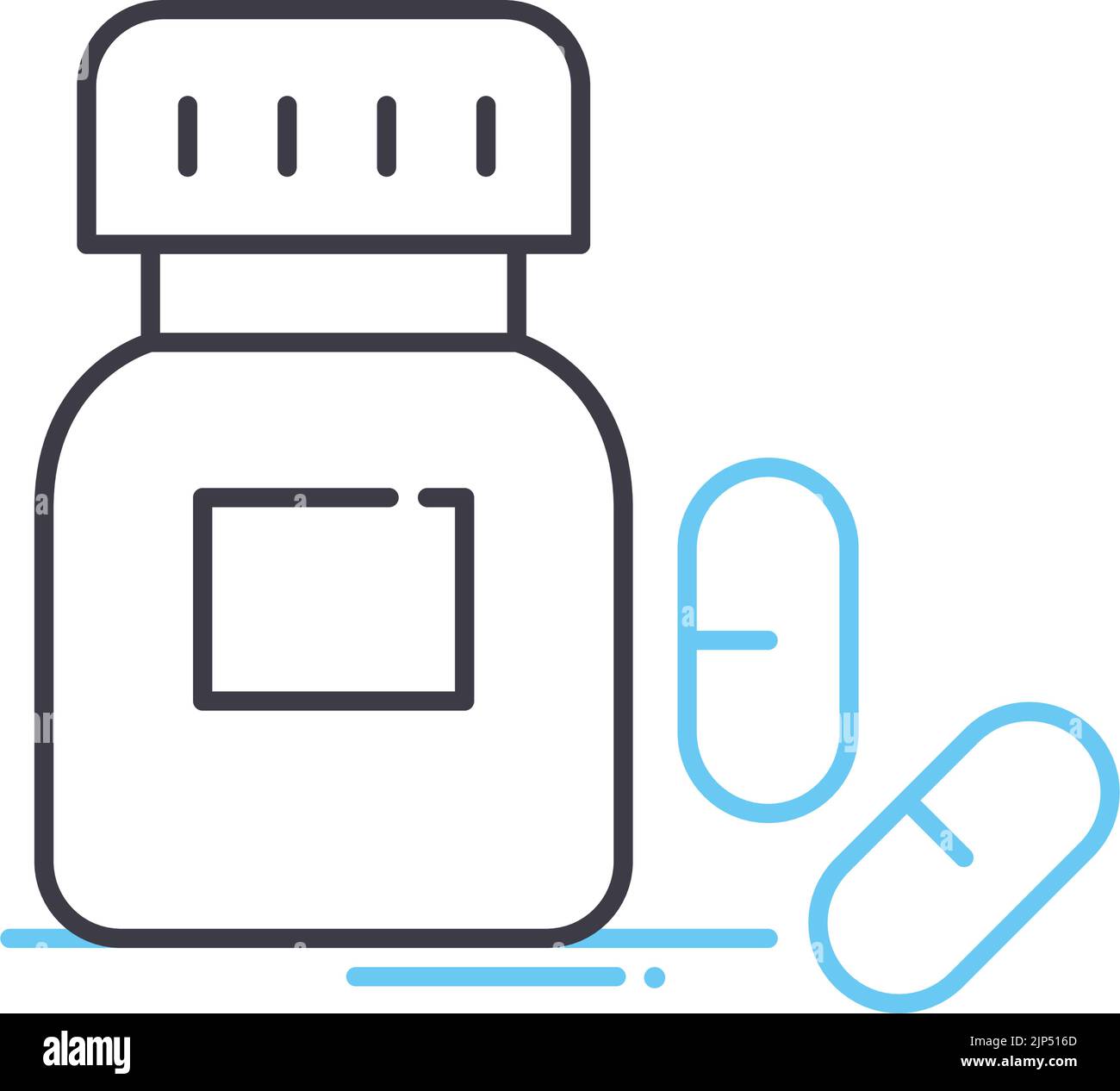 drug line icon, outline symbol, vector illustration, concept sign Stock ...