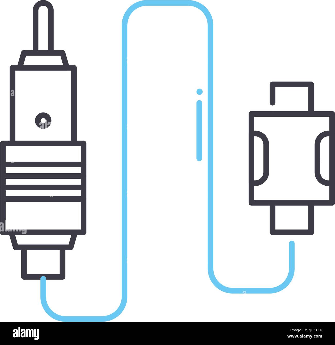 dynamic mircophone line icon, outline symbol, vector illustration ...
