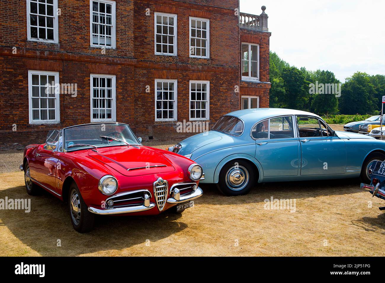 1964/5 Alfa Romeo 1600 Veloce & Jaguar Mark 2 at the "Patina" car show ...