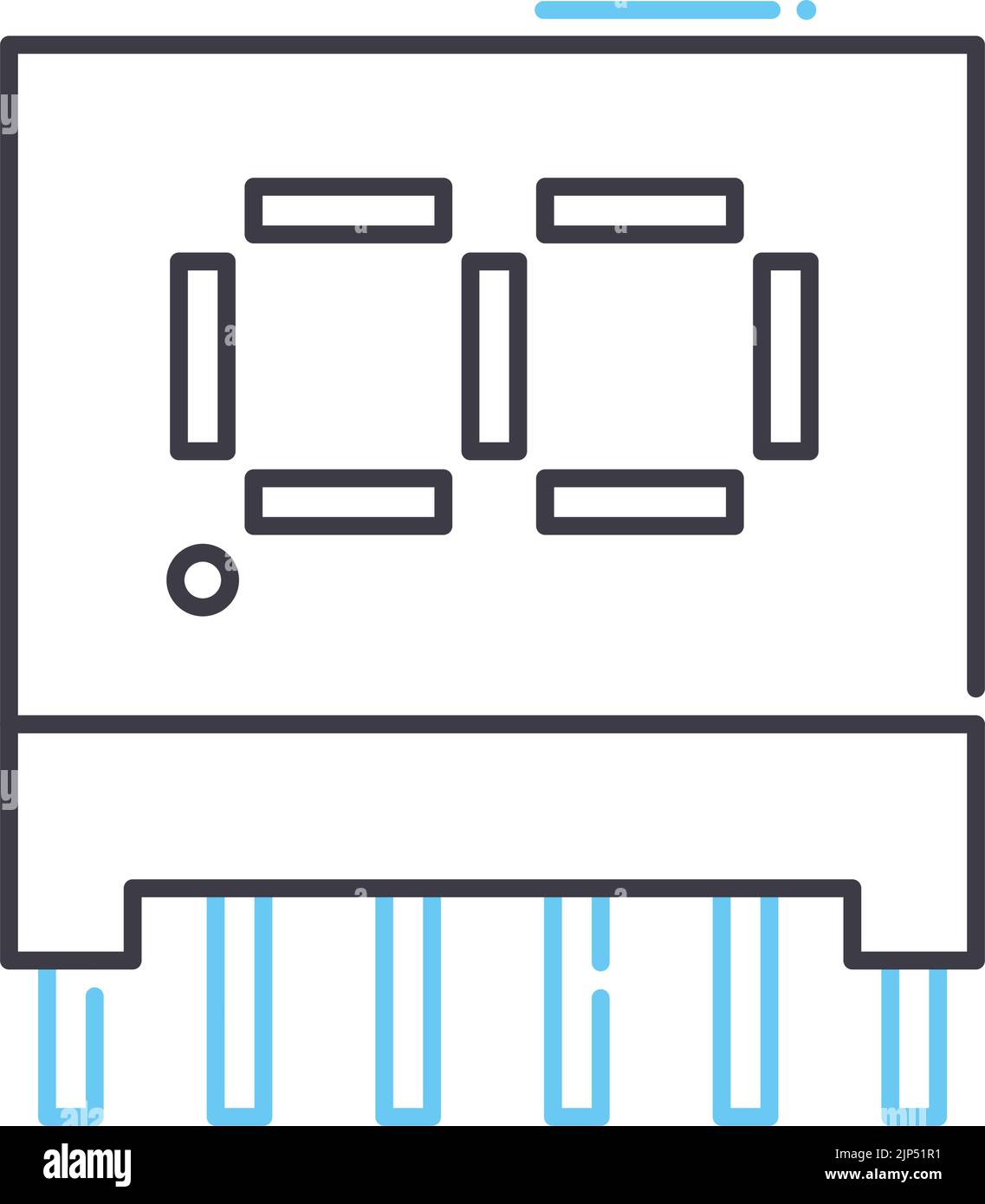 electronic display device line icon, outline symbol, vector ... electronic display device line icon, outline symbol, vector ...