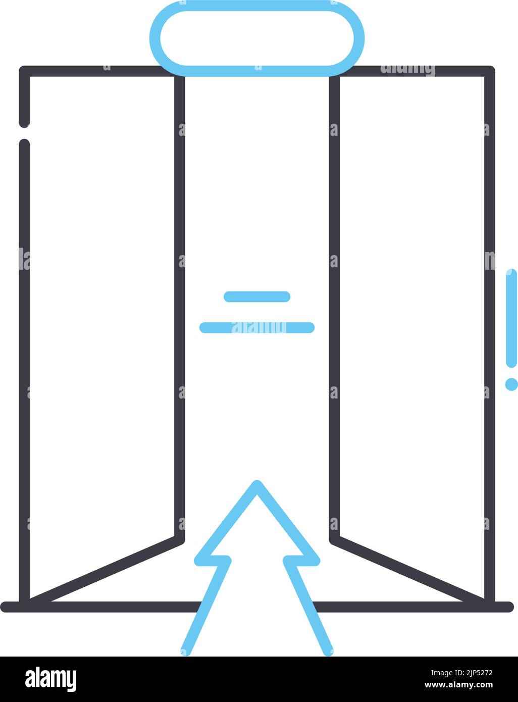 escape your comfort line icon, outline symbol, vector illustration ...