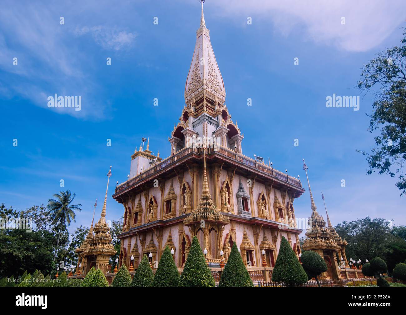 The most important of the 29 buddhist temples of Phuket is Wat Chalong ...