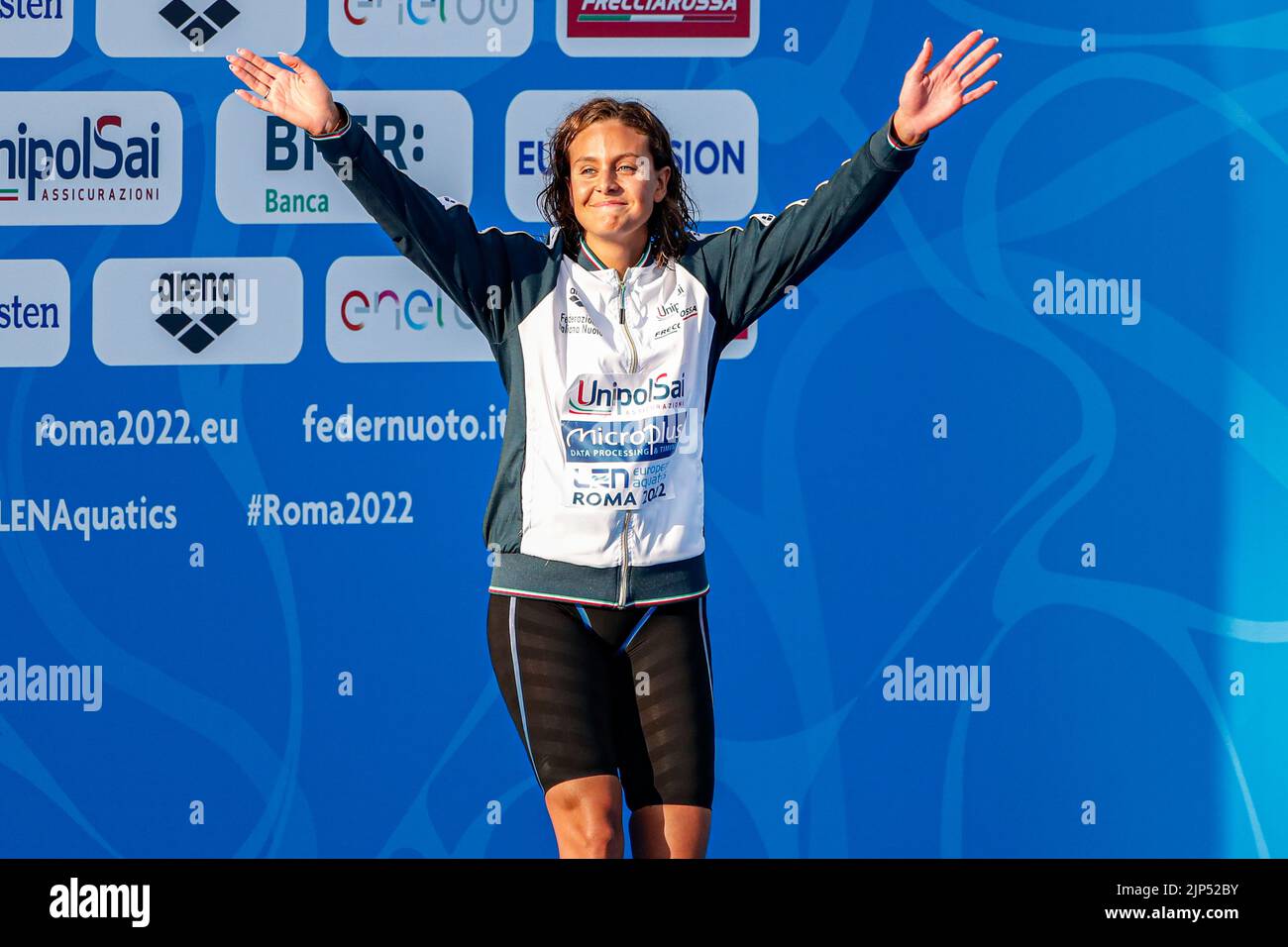 Womens 200m breaststroke victory ceremony hi-res stock photography and ...
