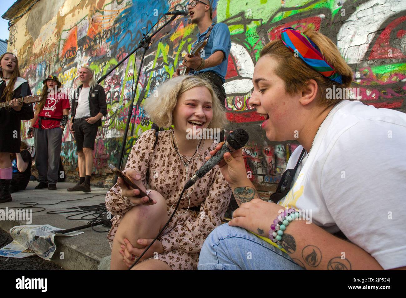 Viktor tsoi concert hi-res stock photography and images - Alamy