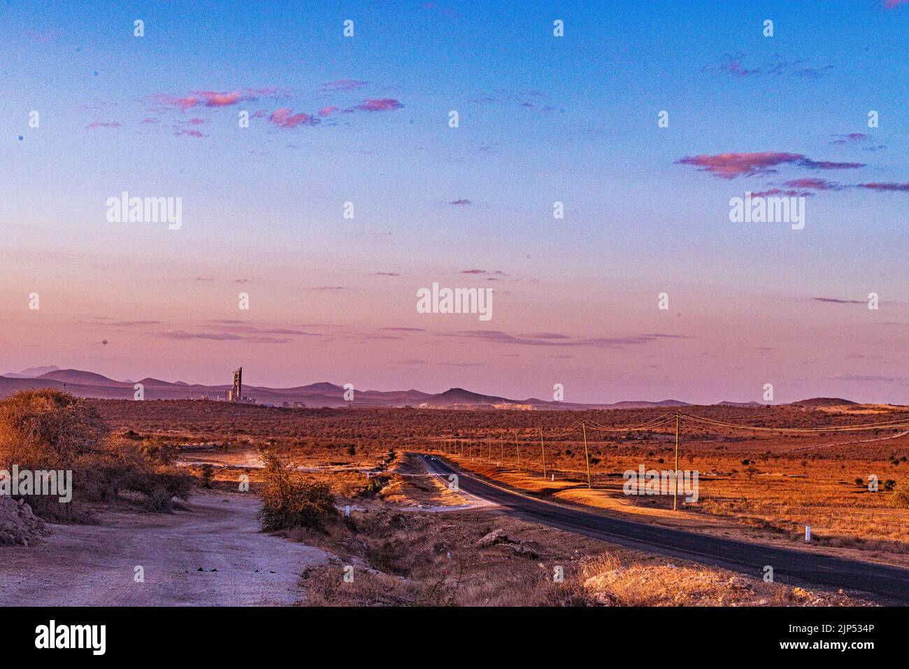 Kenya Landscapes Highway Road field Meadows Emali Oloitoktok Kajiado ...