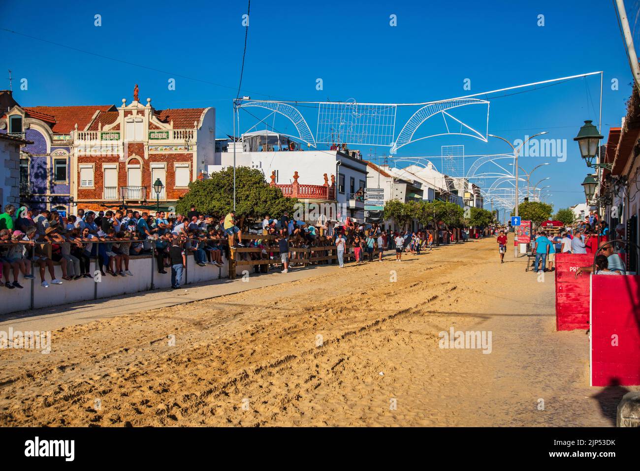 Barrete Verde Bull festival in Alcochete Portugal Stock Photo - Alamy