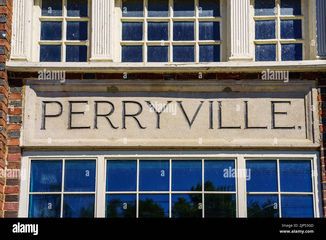 Perryville, MD, USA – August 13, 2022: The MARC commuter train station ...