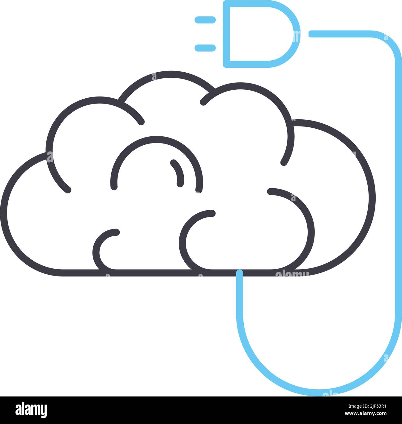 complex thinking line icon, outline symbol, vector illustration ... complex thinking line icon, outline symbol, vector illustration ...