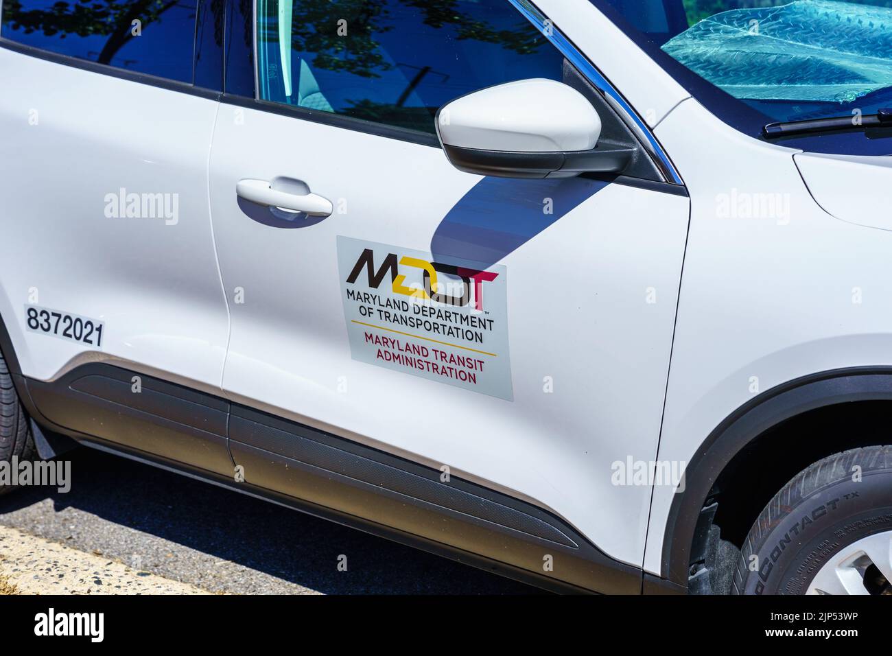 Perryville, MD, USA – August 13, 2022: A Marylamd Transit ...