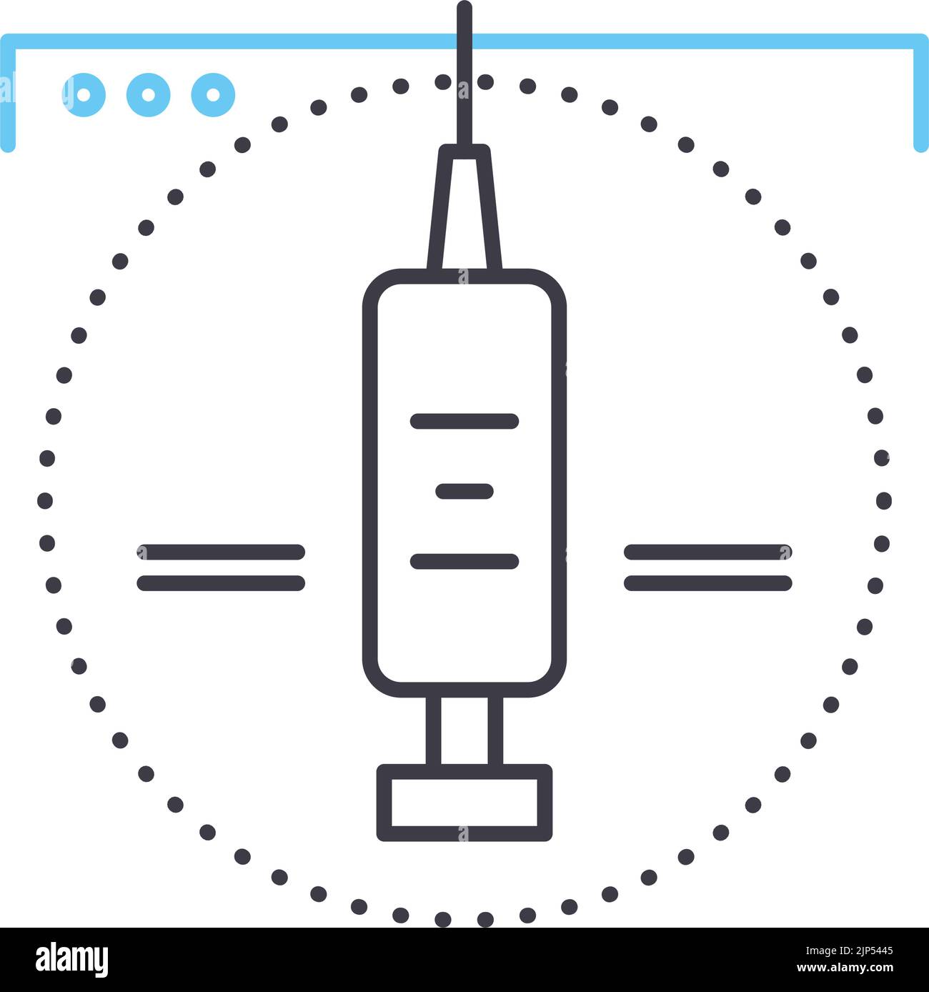 daily dose of internet line icon, outline symbol, vector illustration, concept sign Stock Vector ...
