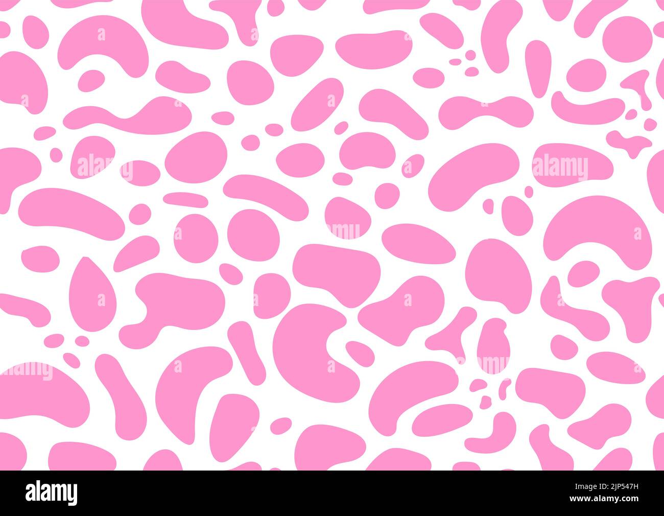 Dalmatian or cow pink spot animal texture seamless pattern on skin Stock Vector Image & Art - Alamy