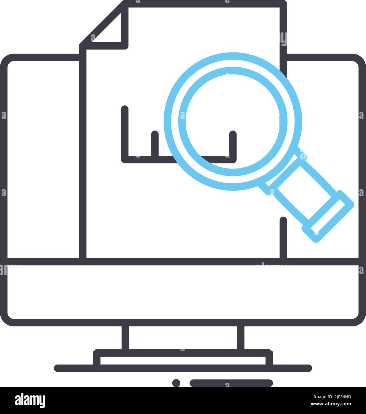 competitor analysis line icon, outline symbol, vector illustration ... competitor analysis line icon, outline symbol, vector illustration ...