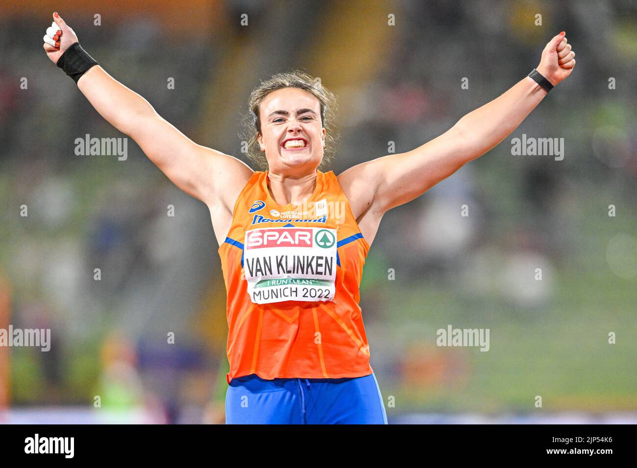 MUNCHEN, GERMANY - AUGUST 15: Jorinde van Klinken of Netherlands ...