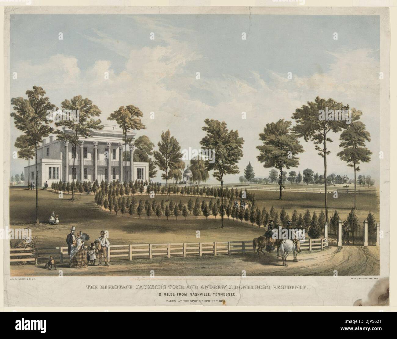 The Hermitage, Jackson's tomb, and Andrew J. Donelson's residence 12 ...