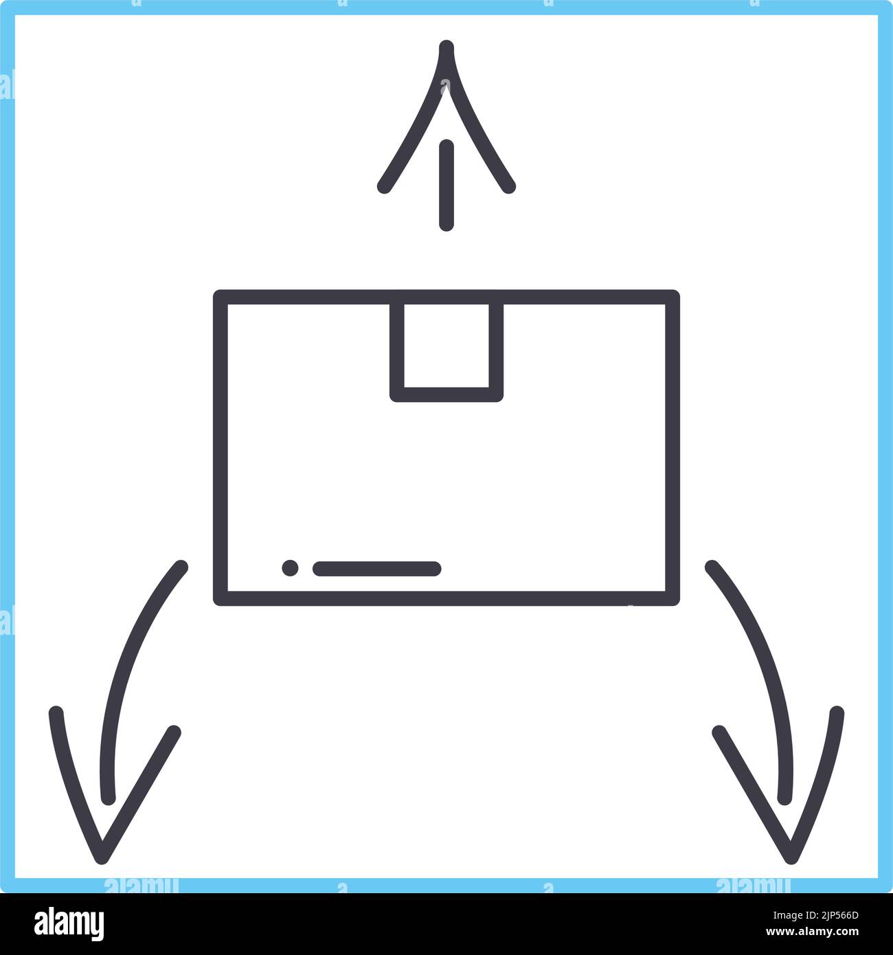 capacity line icon, outline symbol, vector illustration, concept sign ...