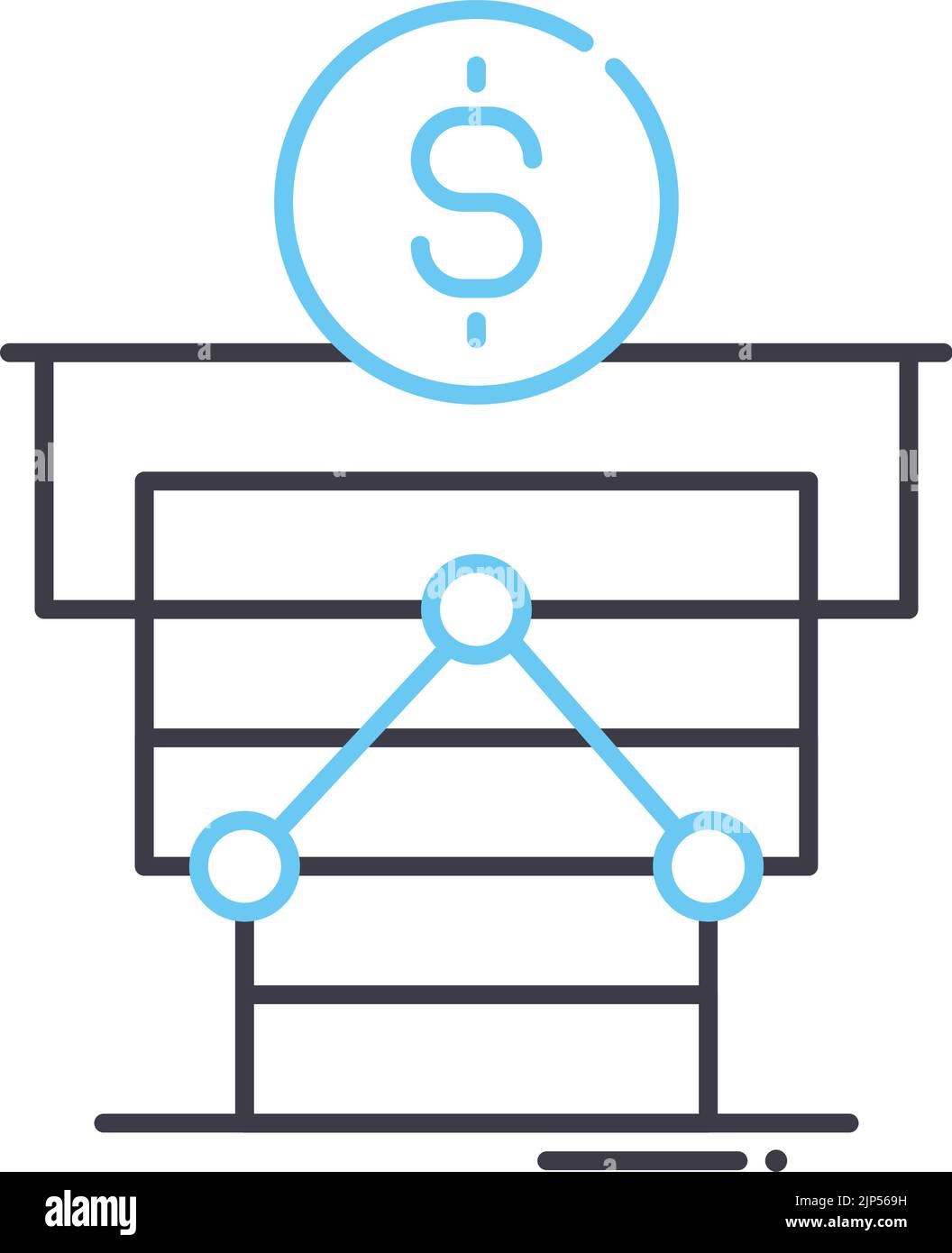 corporate governance line icon, outline symbol, vector illustration, concept sign Stock Vector ...