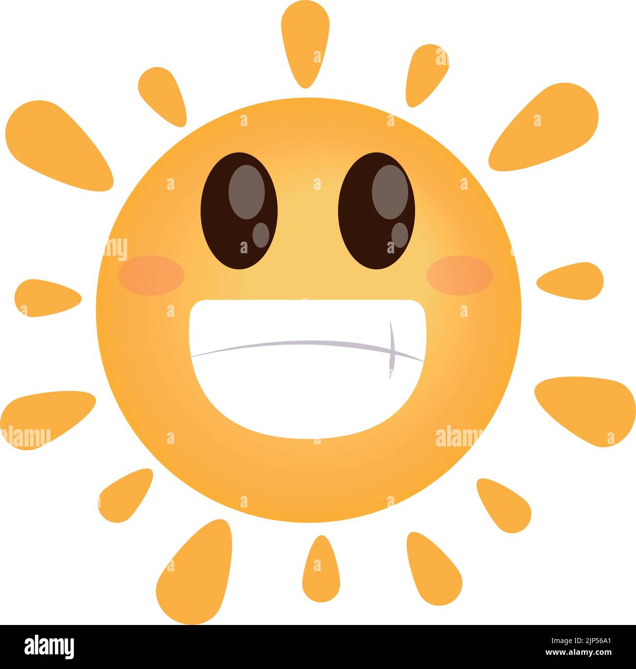 smiling sun emoji Stock Vector Image & Art - Alamy