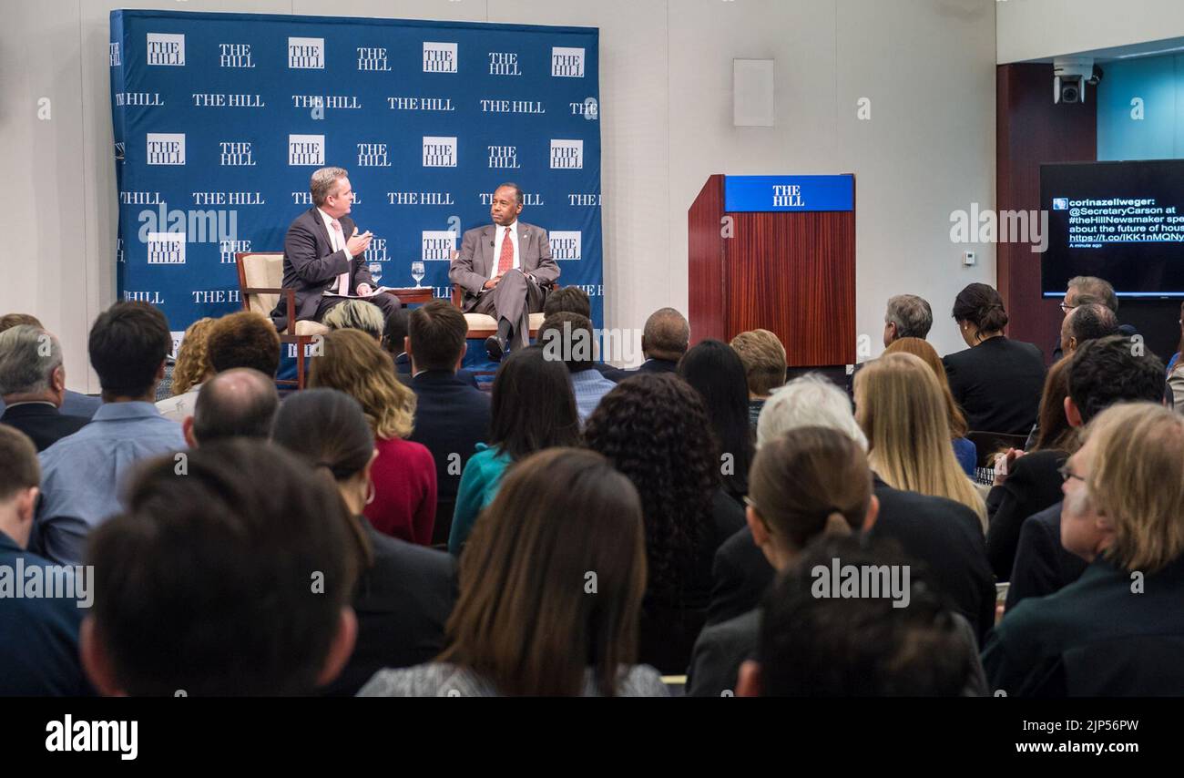 The Hill’s Newsmaker Series with Secretary Carson (38060729182 Stock ...