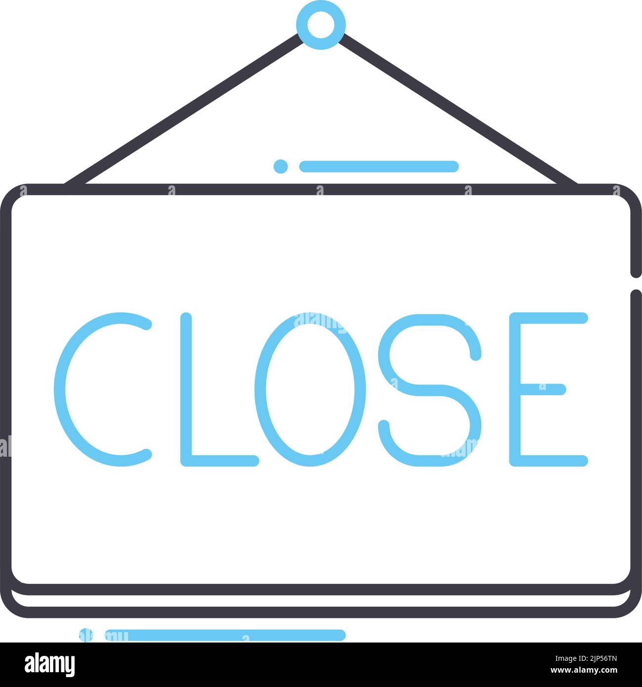 close line icon, outline symbol, vector illustration, concept sign ...