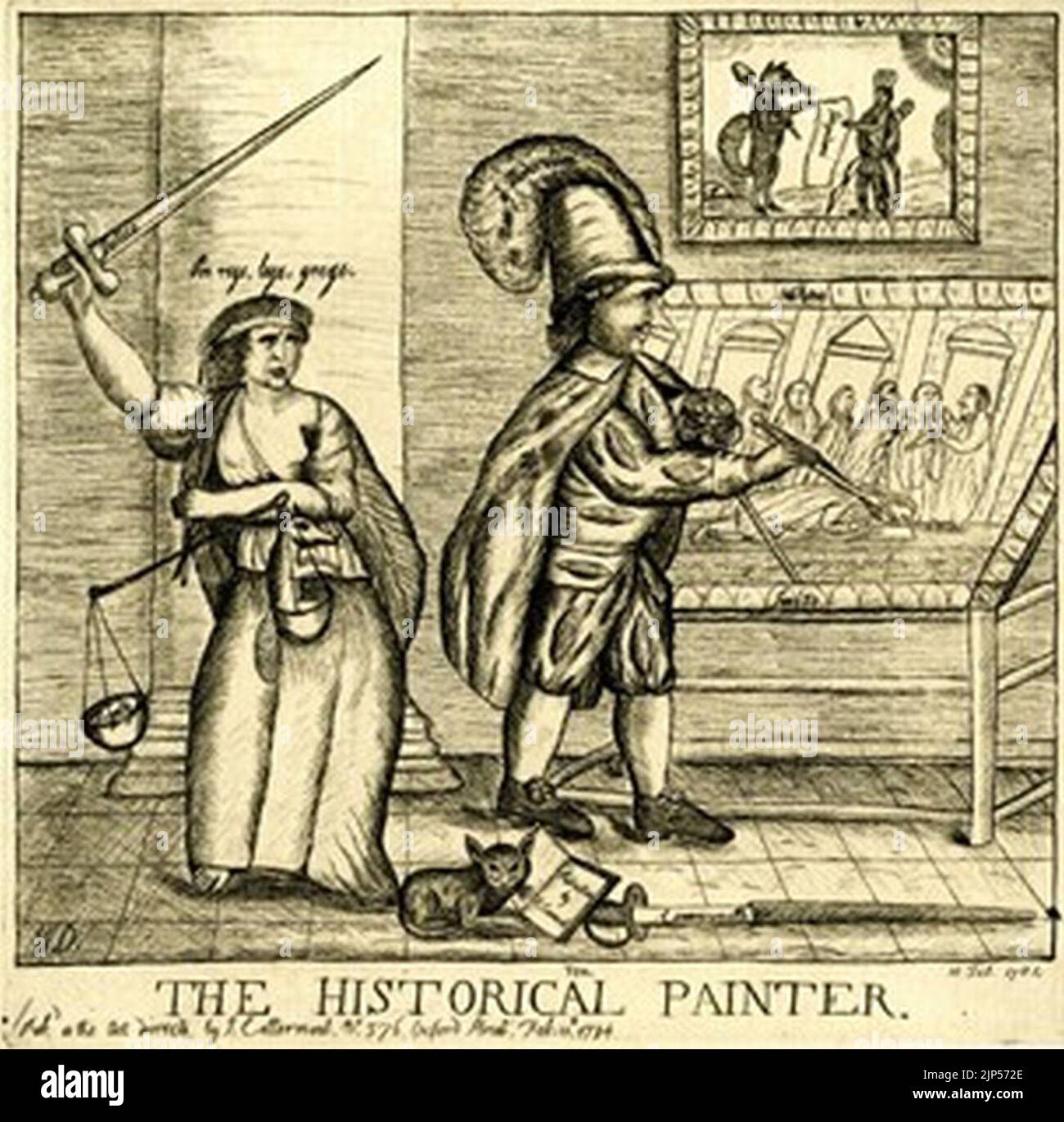 The Historical Painter 1784 Stock Photo - Alamy