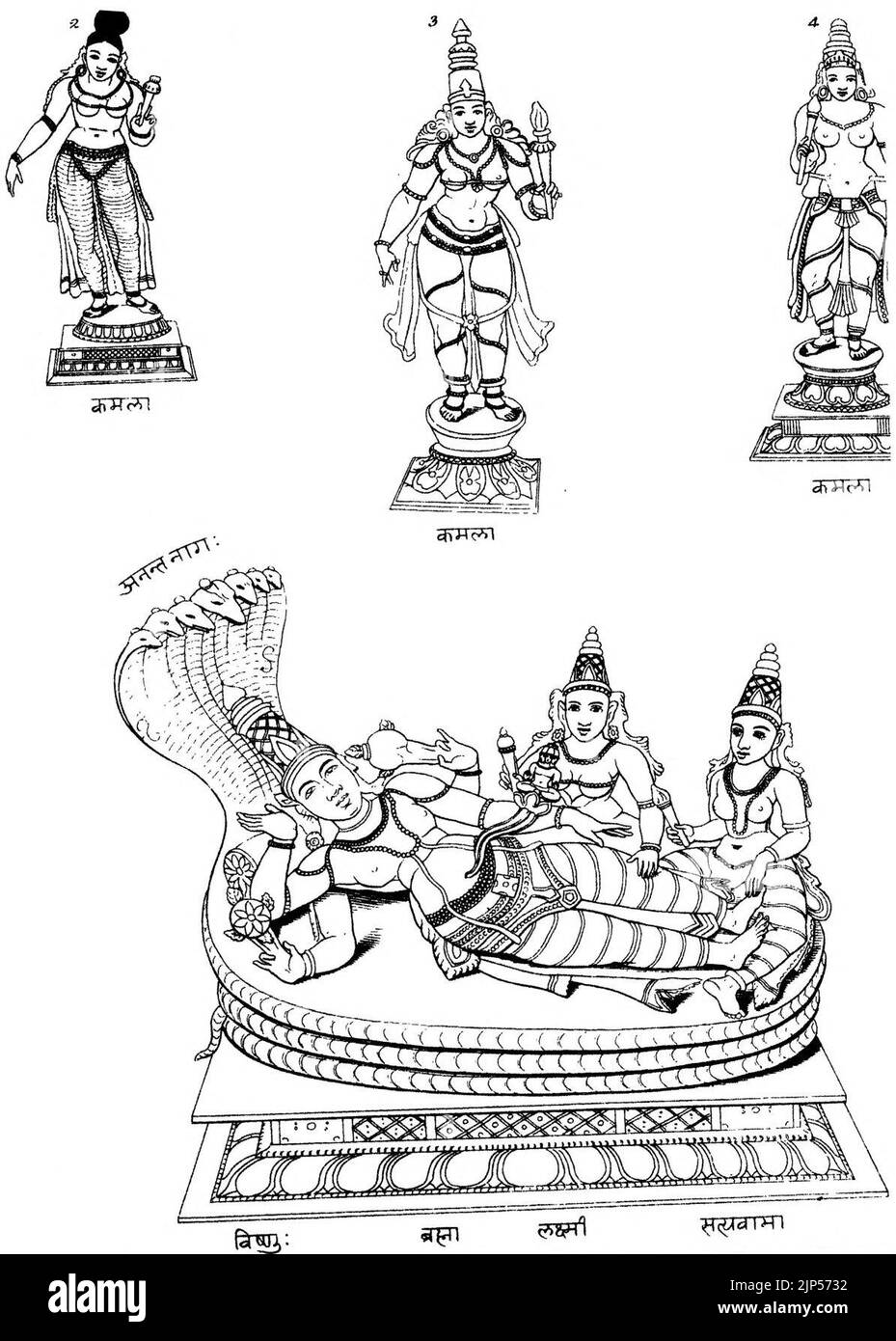 The Hindu Pantheon Plate 8 Stock Photo - Alamy
