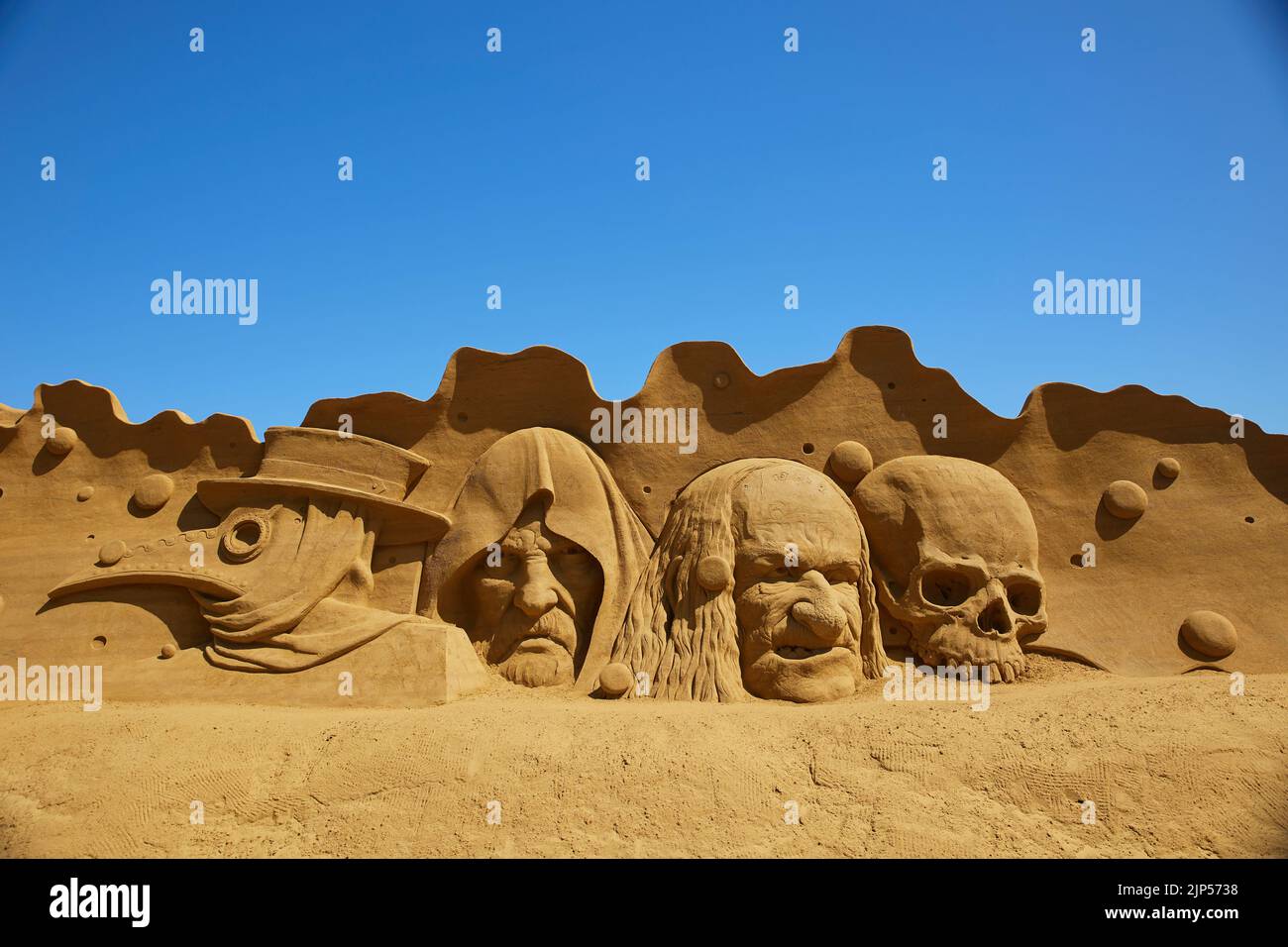 Sondervig, Denmark, June, 2022: International Sand Sculpture Festival ...