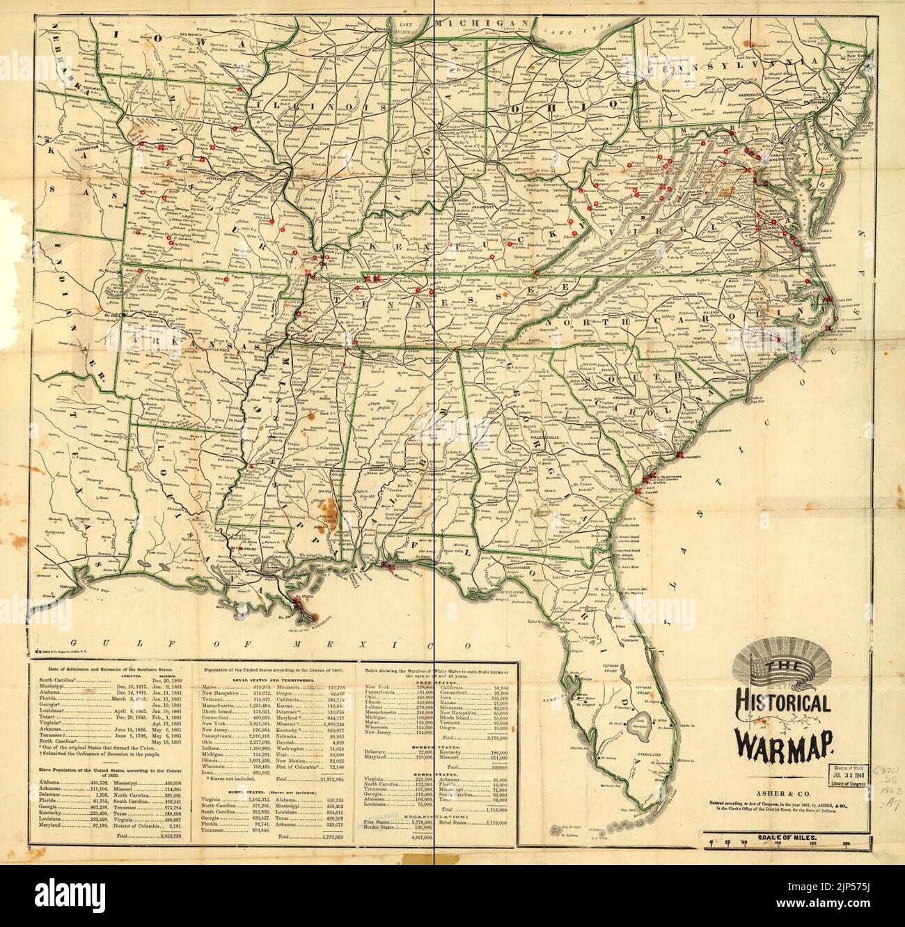 The historical war map Stock Photo - Alamy