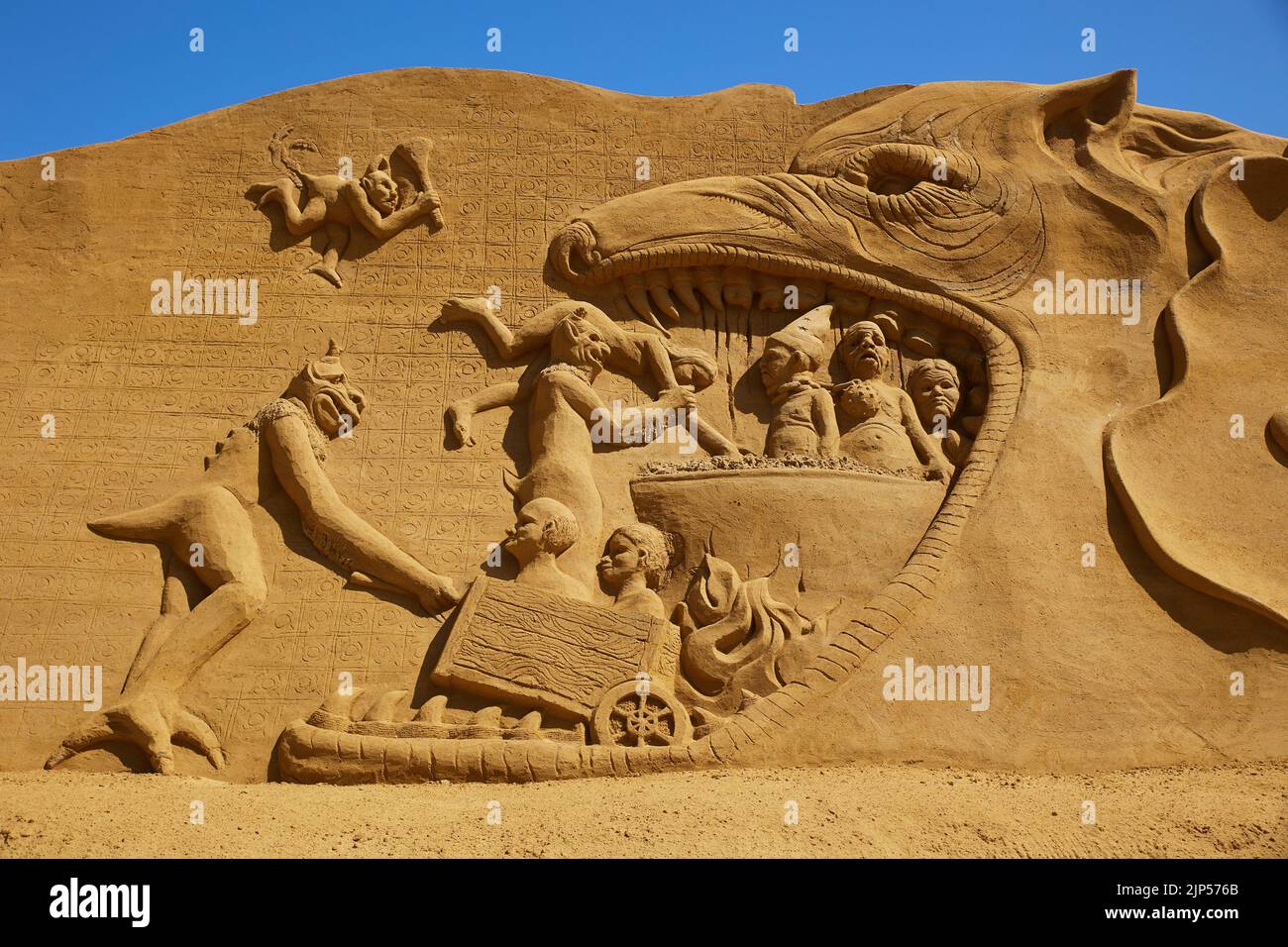 Sondervig, Denmark, June, 2022: International Sand Sculpture Festival ...