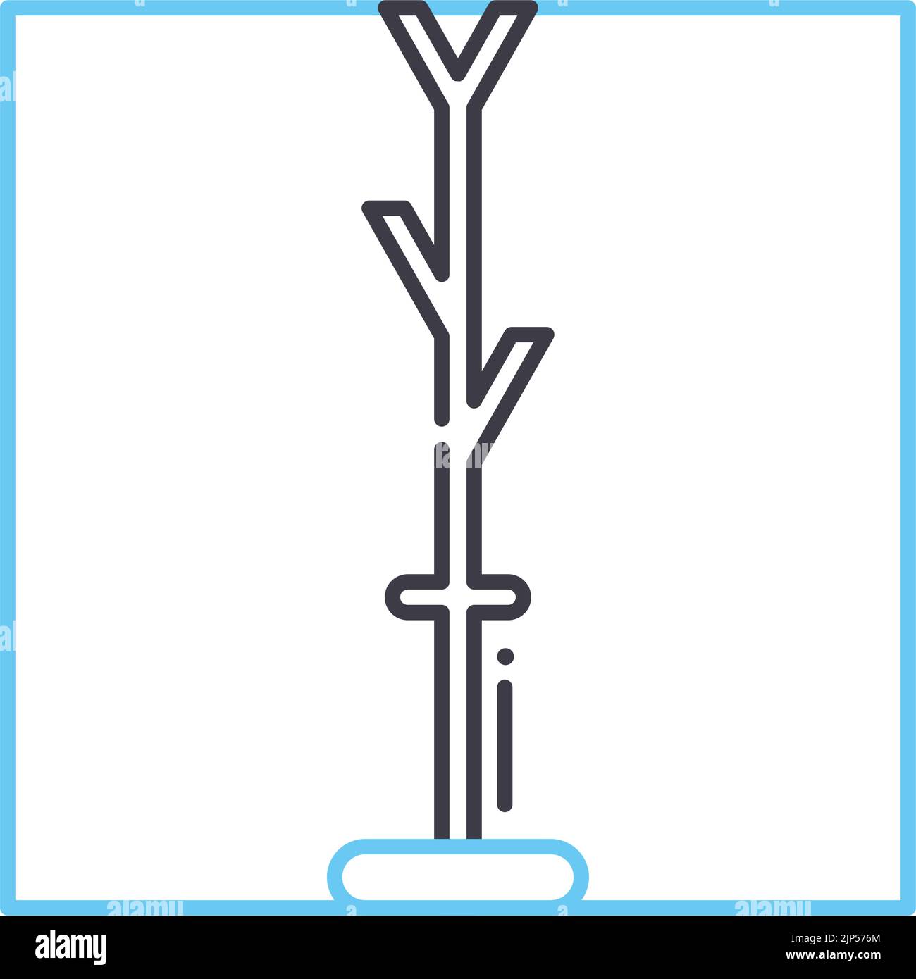 coat hanger line icon, outline symbol, vector illustration, concept ...